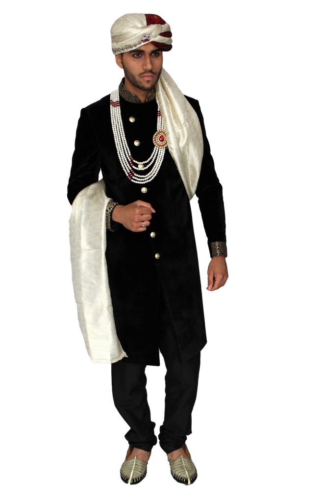 Maroon and Off-White Turban Safa Hat – Sherwanisale.com